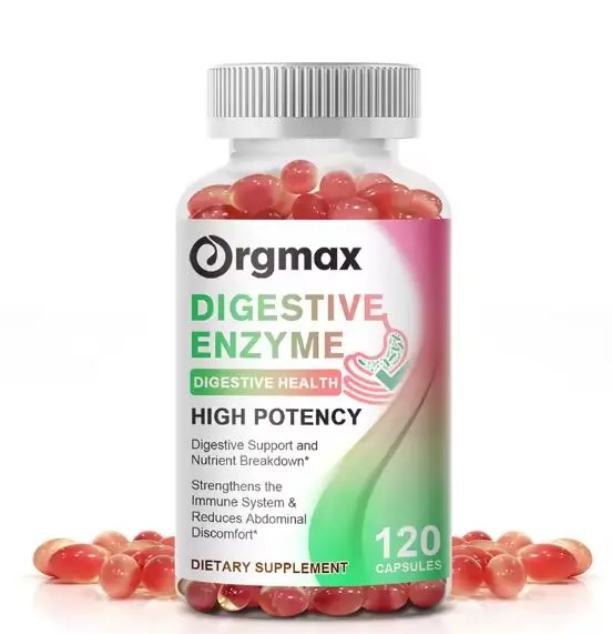 Orgmax - Cápsulas Vegetariana de Enzimas Digestivas 120 Capsulas ...